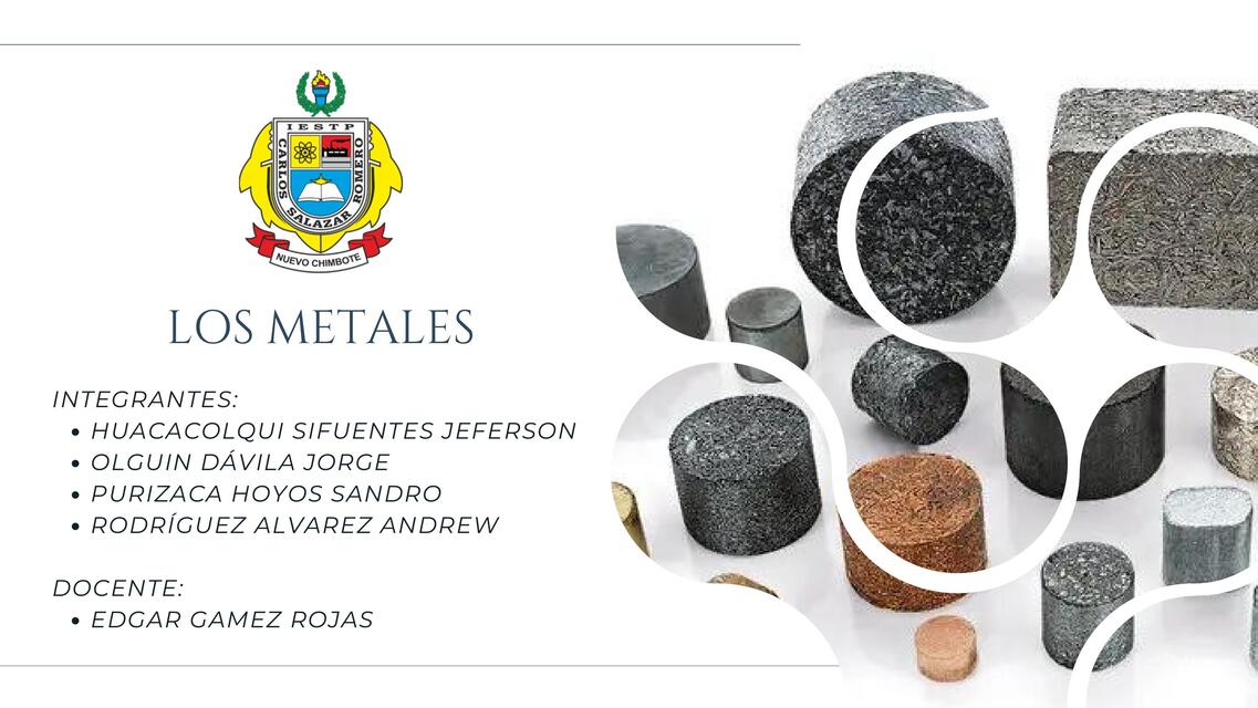 Diapositiva Grupal Los Metales | prof: JESUS POLO | uDocz
