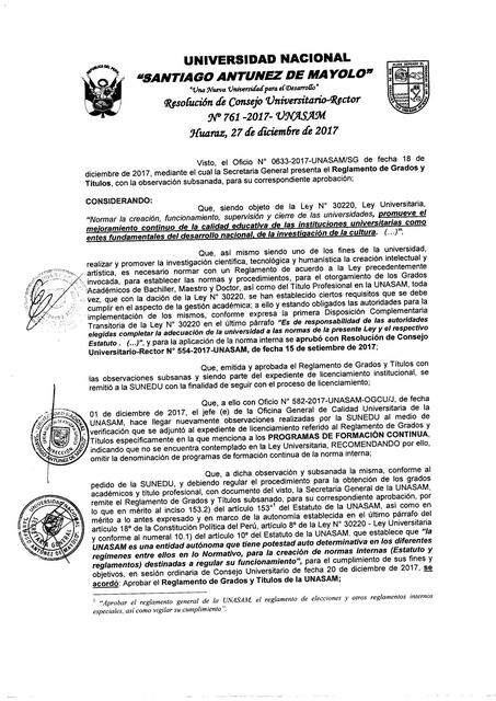 Reglamento de Grados y Titulos pdf pdf | WENDY ESPINOZA RAMIREZ | uDocz