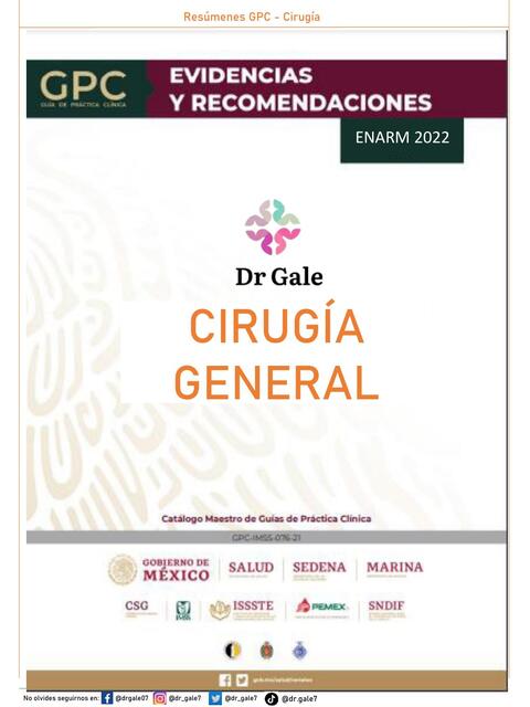 Cirugia General Dr. Gale | DR. PEDRO EMILIO | uDocz
