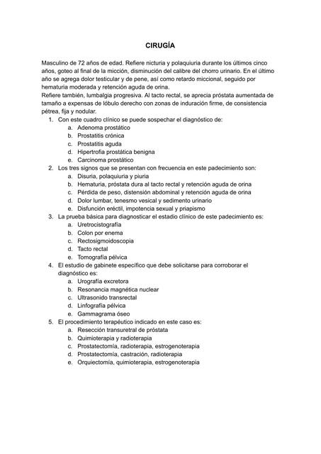 EGEL Preguntas Cirugía | Daniela Solis | uDocz