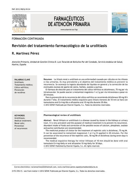 UROLITIASIS | Dopadocs | uDocz