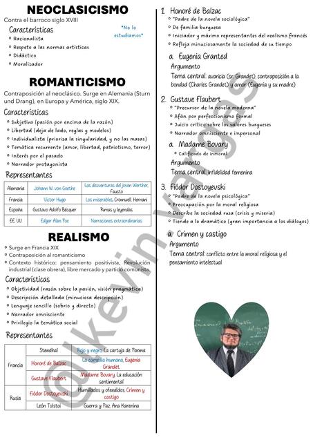 Neoclasico, Romanticismo y Realismo | LKevin Vargas | uDocz