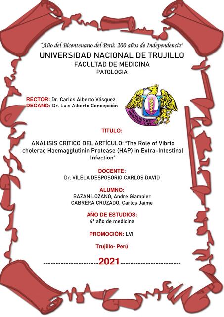 Análisis de artículo 1 - Patología | Taciturn Notes | uDocz