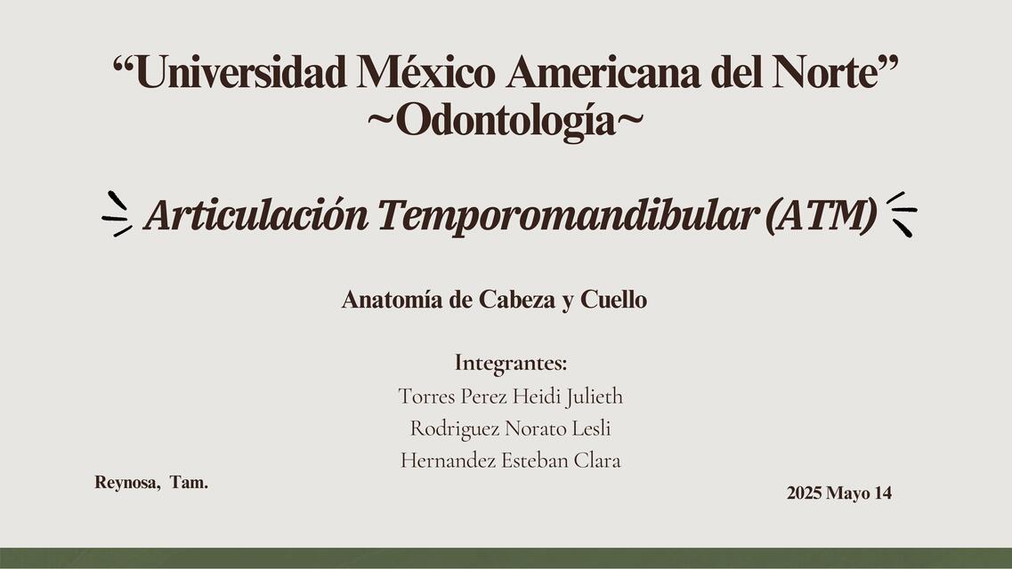 ARTICULACION ATM | Clara | uDocz