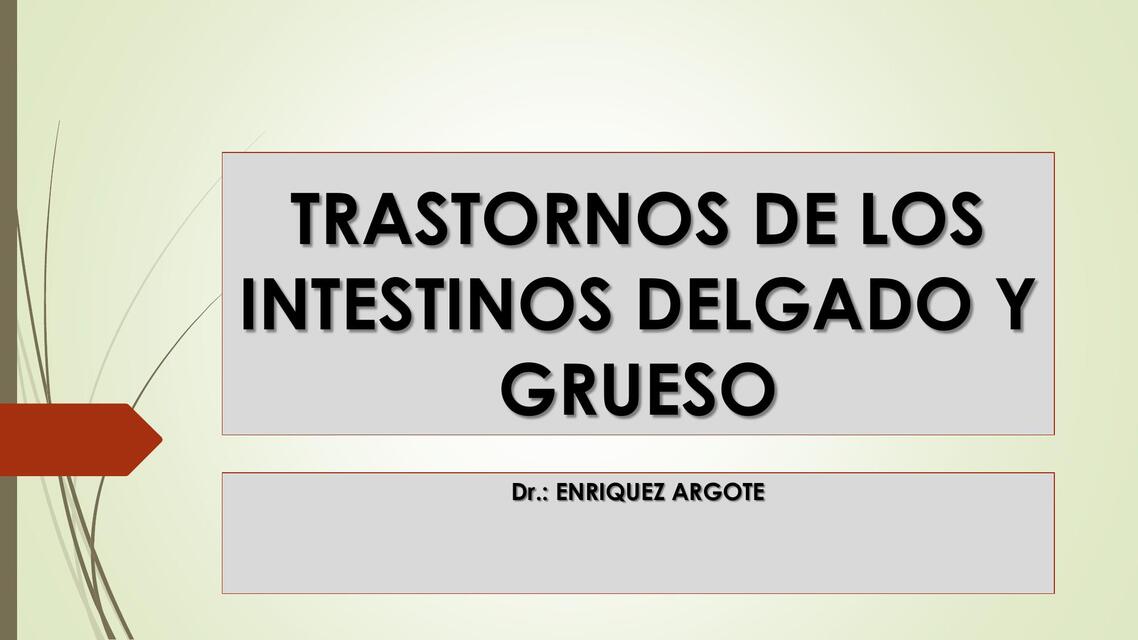 TRASTORNOS DE LOS FUNCION GASTROINTESTINAL INTESTI | Dr. ENRIQUEZ ...