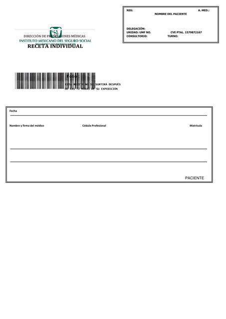 receta imss editable | Daniela | uDocz