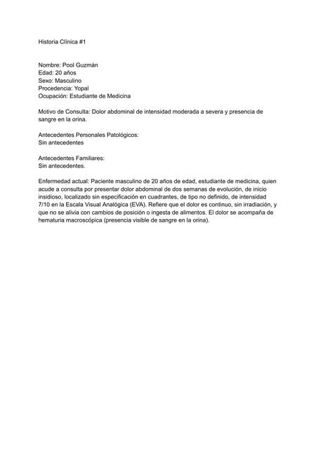 HISTORIAS CLÍNICAS | César | uDocz