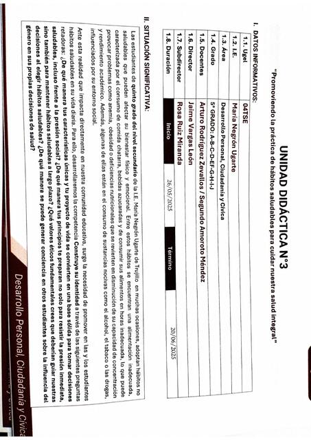 Unidad 3 Ficha 1 5to Dpcc 1 | Luz | uDocz