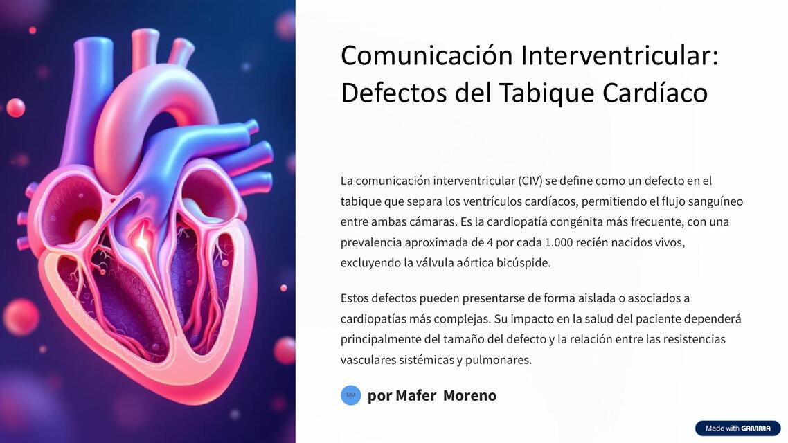Comunicacion Interventricular Defectos del Tabique | Maria | uDocz