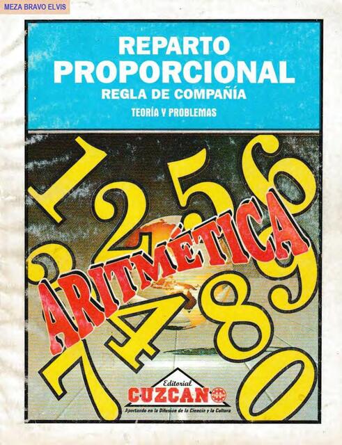 Reparto proporcional Regla de compañía | Apuntes PreUniversitarios | uDocz