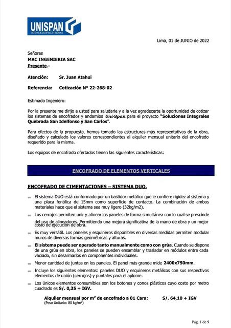 pdf cotizacion | Edwin | uDocz