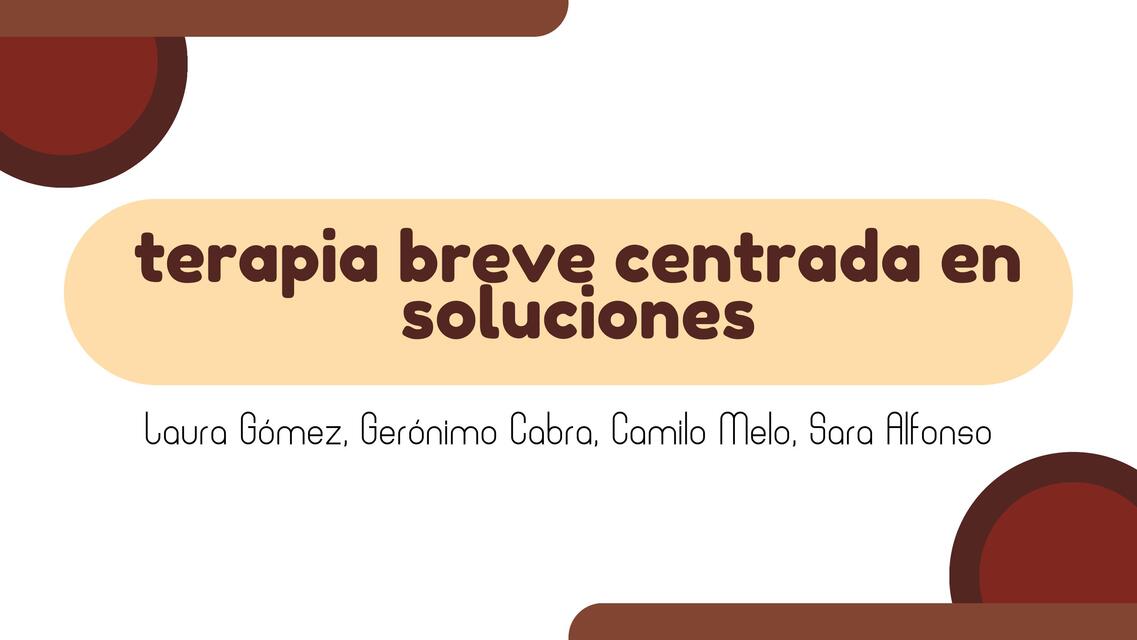 terapia breve centrada en soluciones 1 | Antonia | uDocz