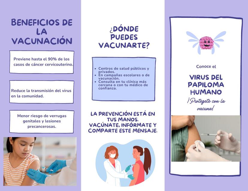 Folleto o triptico VPH virus del papiloma humano | DanMedi | uDocz