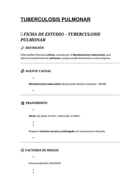 TUBERCULOSIS | Madelon | uDocz
