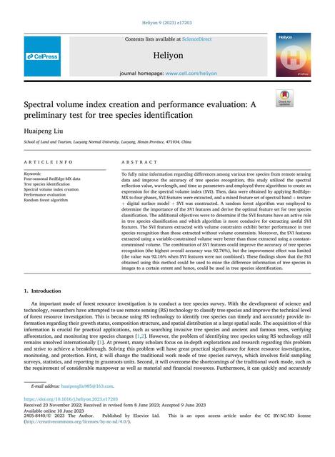 Flashcards de Spectral volume index creation and performance evaluation ...
