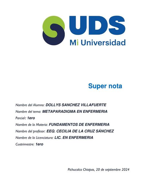 SUPER NOTA METAPARADIGMA | Dollys | uDocz