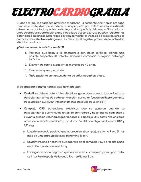 EKG - Irene García | Irene García | uDocz