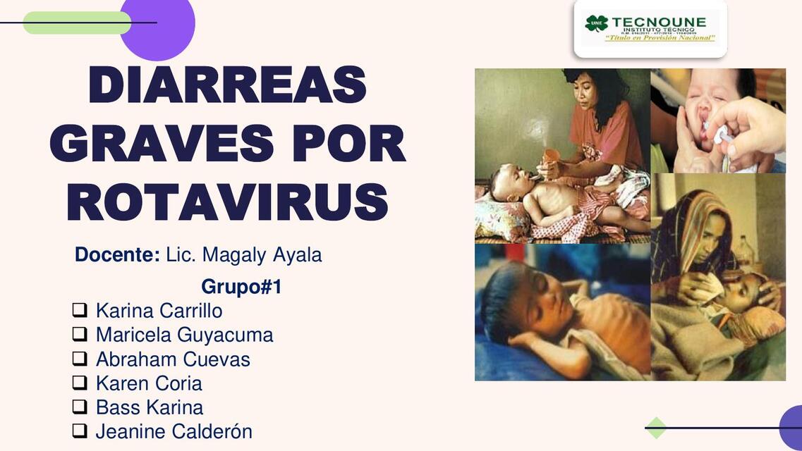 GRUPO 1 DIARREAS GRAVES POR ROTAVIRUS | Freddy Joel Juarez Tito | uDocz
