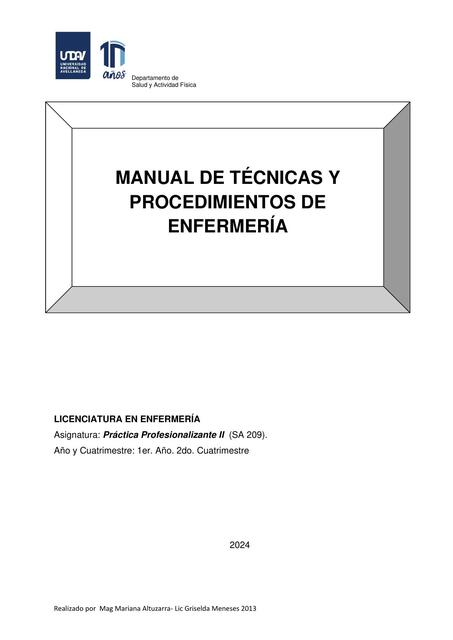 Manual de tecnicas y Procedimientos PP II 1 | Veronica | uDocz