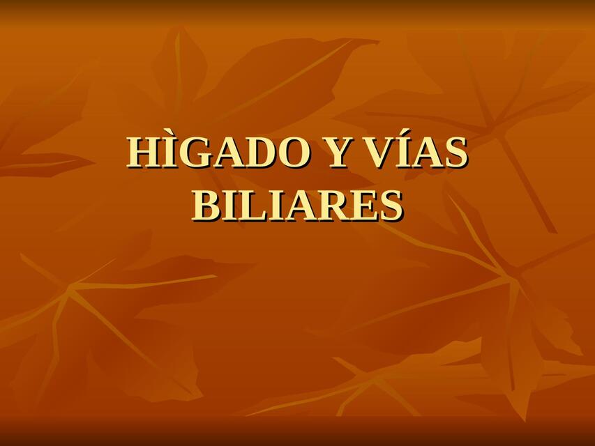 HGADO Y VÍAS BILIARES | diana coronil | uDocz