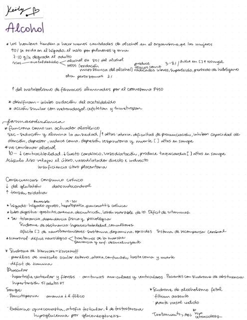 Consumo de alcohol y la farmacología | Keily Juárez | uDocz