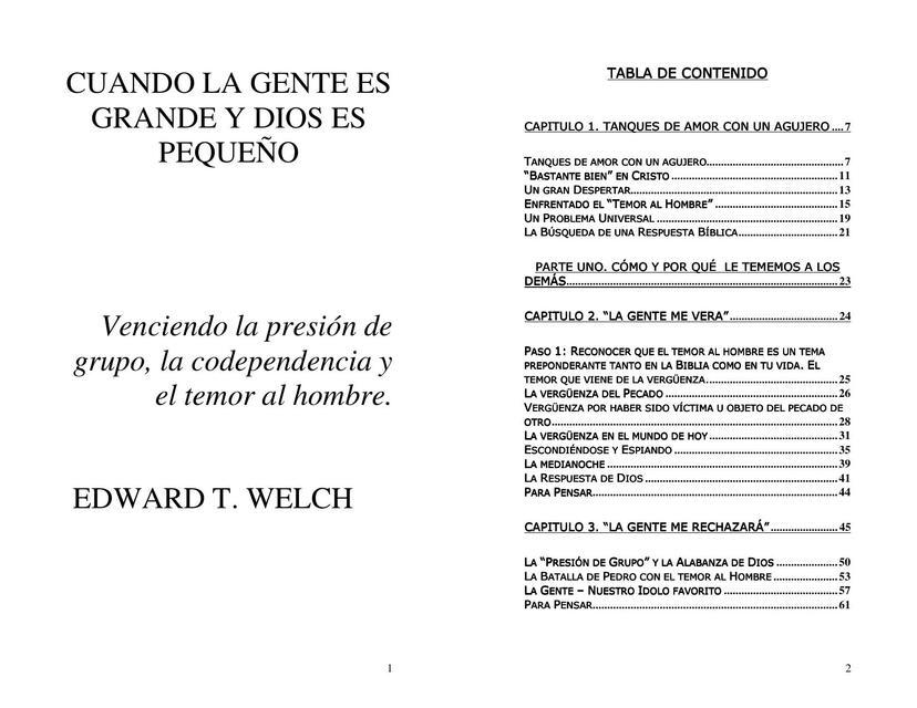 la gente es grande y dios pequeno | H | uDocz