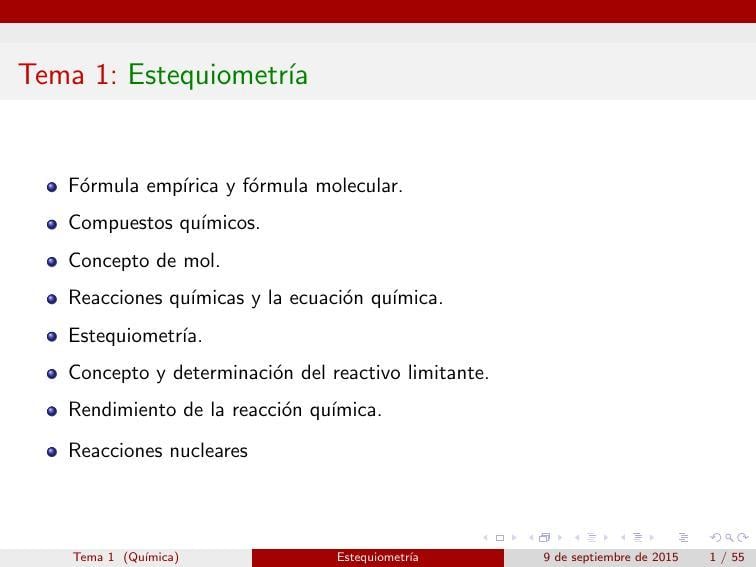 Resúmenes de Estequiometría | Descarga apuntes de Estequiometría