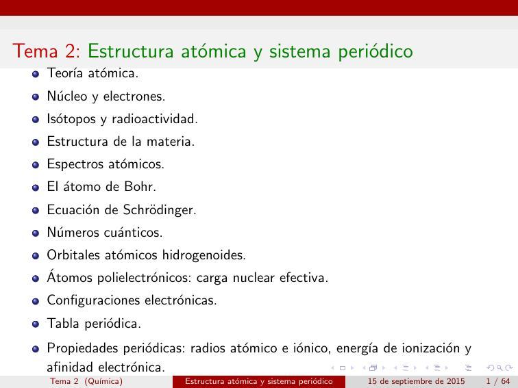 Estructura atómica y sistema periódico Presentación | Rvinsh Shcn | uDocz