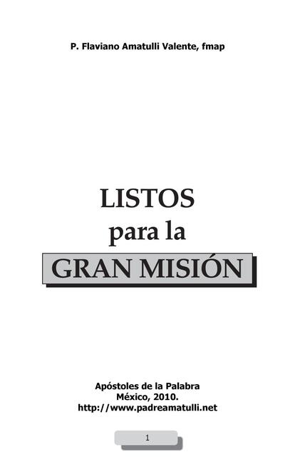 Flashcards de Listos Para La Gran Mision | Por Salim Salazar | uDocz