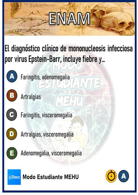 Virus de Epstein Barr | Modo Estudiante MEHU | uDocz