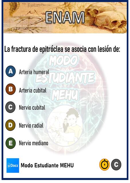 Fractura de epitróclea | Modo Estudiante MEHU | uDocz