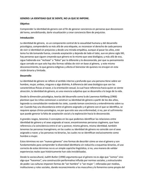 ANTEPROYECTO IDENTIDAD DE GENERO | Maria José | uDocz