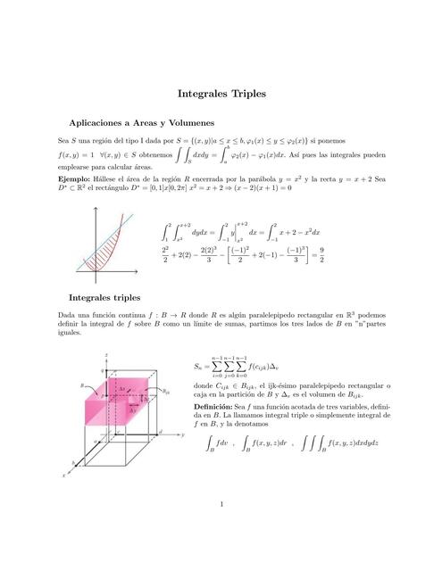 Integrales Triples ejercicios | Matemáticas y ciencia | uDocz