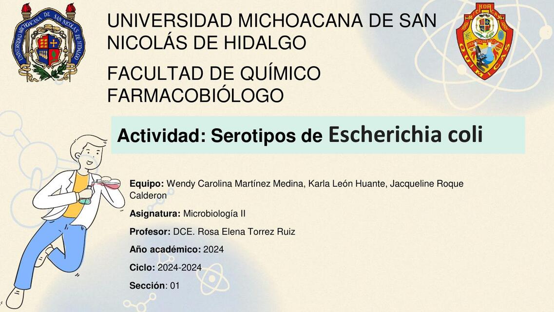Escherichia coli | Carolina | uDocz