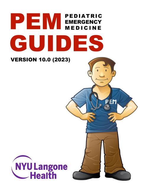 PEM Pediatric Emergency Medicine Guide 10 0 May MI | Fidel | uDocz