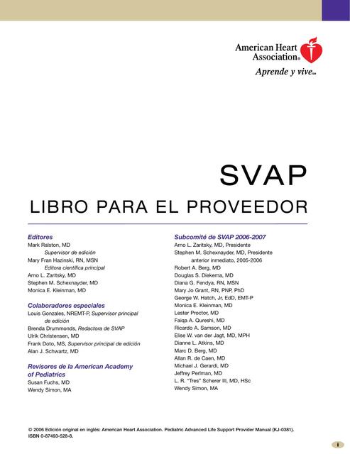 Libro Ped PALS Provider Manual | Camila Alejandra | uDocz