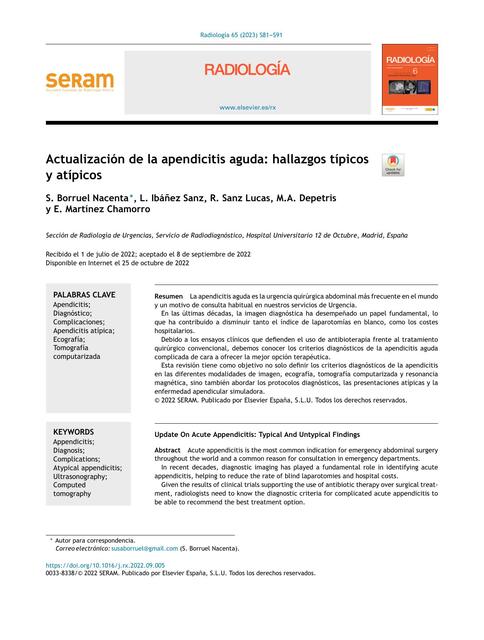 Apendicitis Aguda | Emanuel Guzman Montejo | uDocz