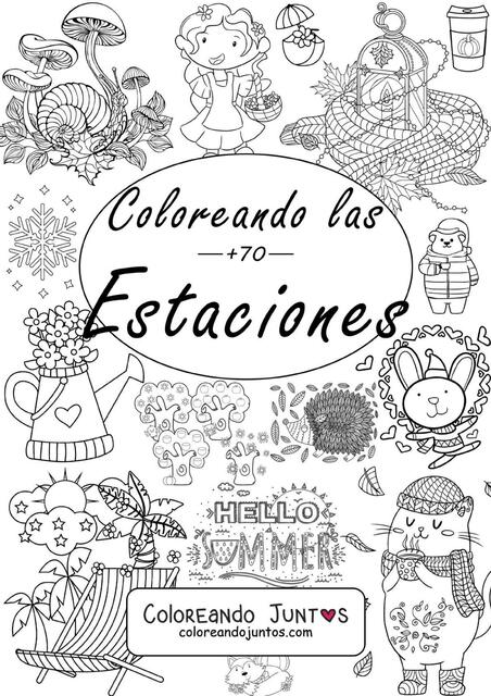19 libro para colorear de las estaciones | Dayana | uDocz