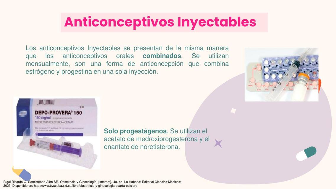 Anticonceptivos Inyectables | Medicina Óptima | uDocz