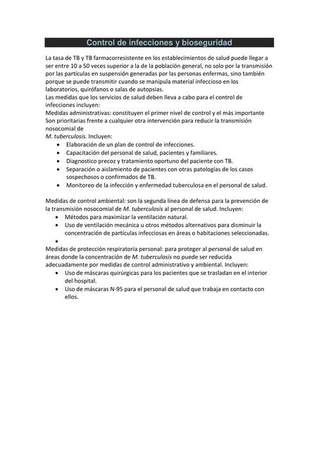 Control de infecciones y bioseguridad | Agustina | uDocz