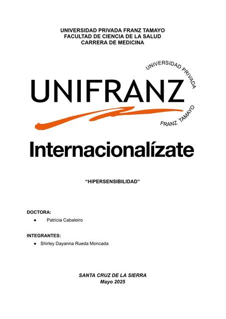 Hipersensibilidad | Shirley Dayana Rueda Moncada | uDocz