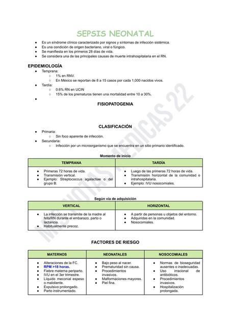 6 Sepsis neonatal 1 | Marlene Olinda Arrascue campos | uDocz