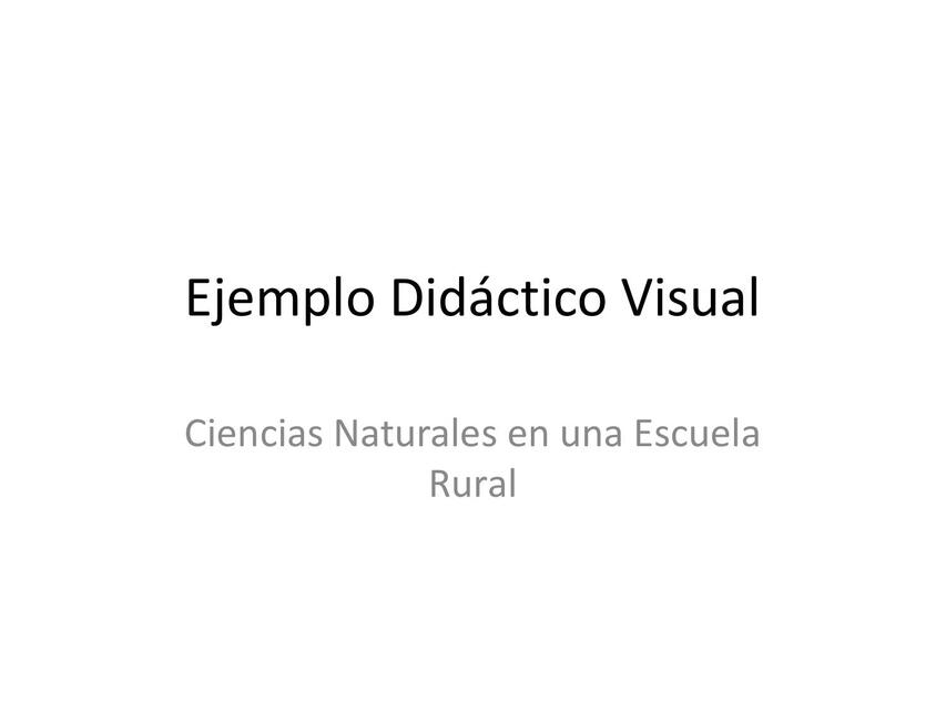 Ejemplo Didactico Ciencias Rural | Natu | uDocz