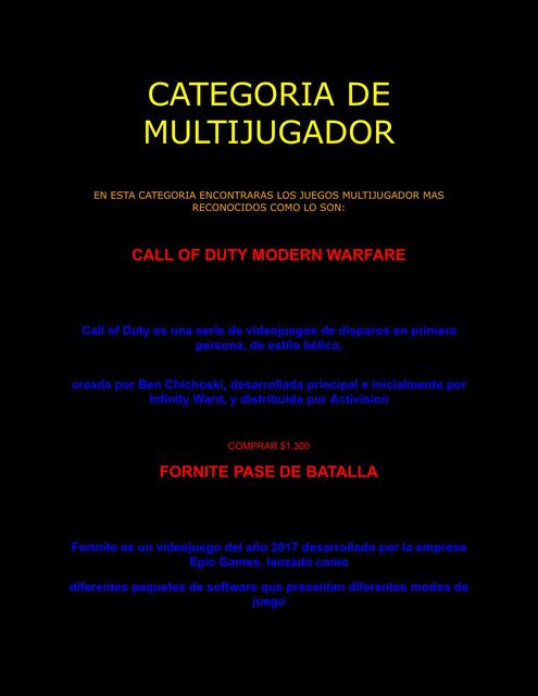 CODIGOS DE MULTIJUGADOR txt | GANIX | uDocz