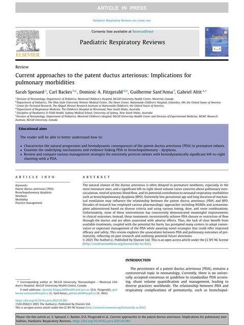 Conducto arterioso persistente | Cristina | uDocz