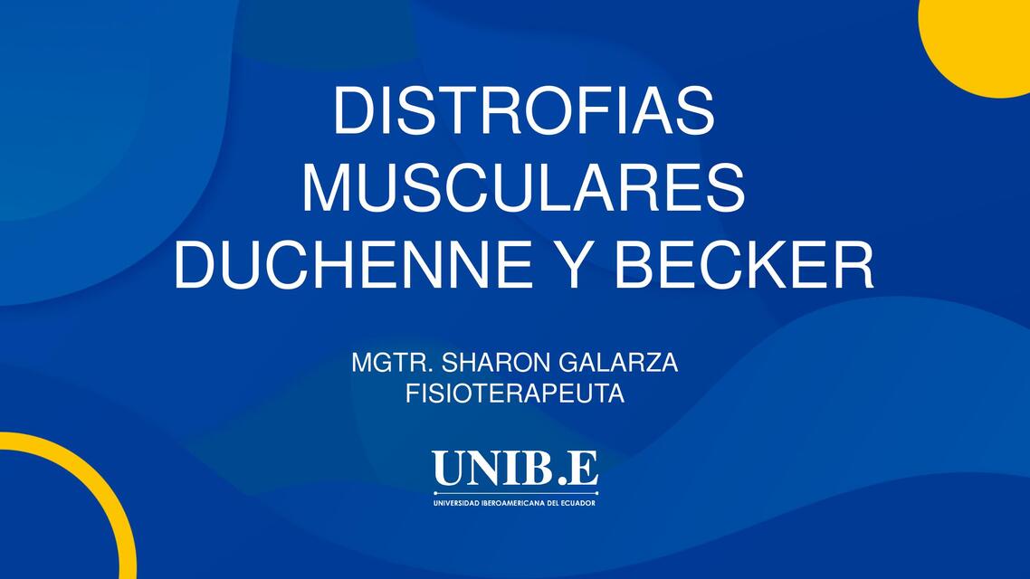 Distrofias Musculares Duchenne y Becker | valeria | uDocz
