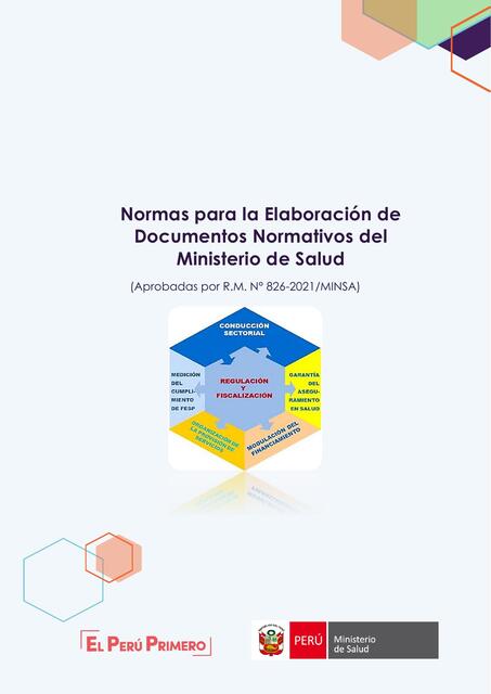 Normas para la elaboración de documentos normativos del Ministerio de ...