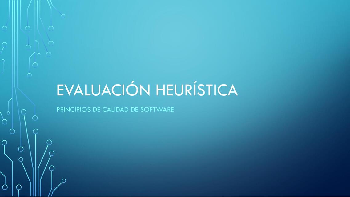 Evaluacion Heuristica - Calidad de Software | sofitaisdev | uDocz