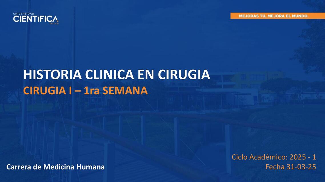 PPT CIRUGIA 1 SEM1 SESIÓN 02 Historia Clinica en C | Brenda Yazmine Edquen Vasquez | uDocz
