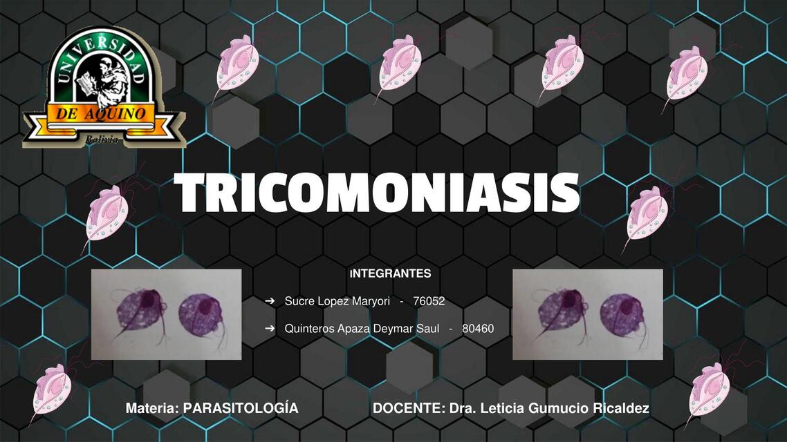 TRICOMONIASIS GENITOURINARIA PARASITOLOGIA | David | uDocz
